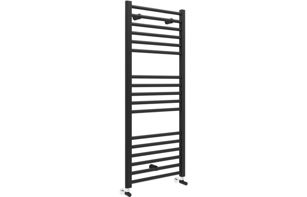 Straight 30mm Ladder Radiator (500x1200x30mm) - Matt Black | One Stop ...