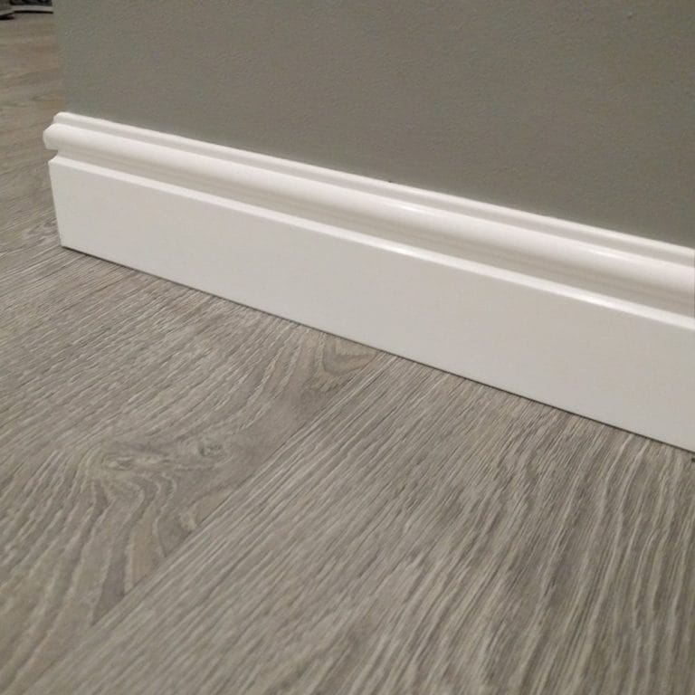 PVC Ogee Skirting Board | 95mm | Gloss White | One Stop Cladding | Wall ...