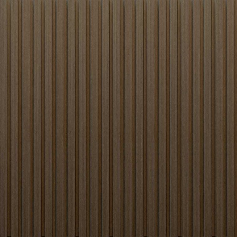 Hickory Brown Thermo-Slat PVC Slatted Wall Panel | One Stop Cladding